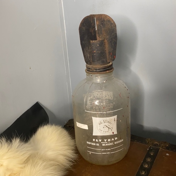 Vintage | Other | Vintage Big Stinky Fly Trap Large Jar Bottle Trap Acl ...